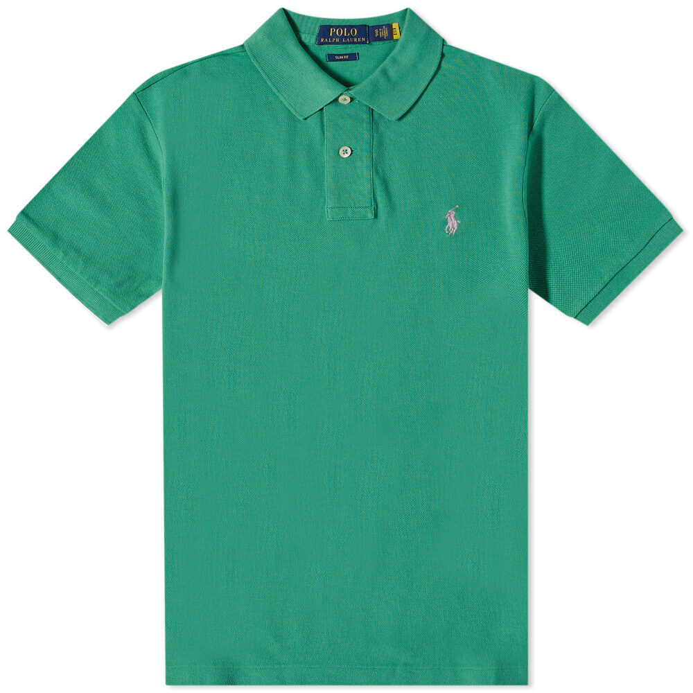 Polo Ralph Lauren Men's Slim Fit Polo Shirt in Raft Green Polo Ralph Lauren