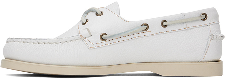 Sebago White Portland Martellato Boat Shoes Sebago