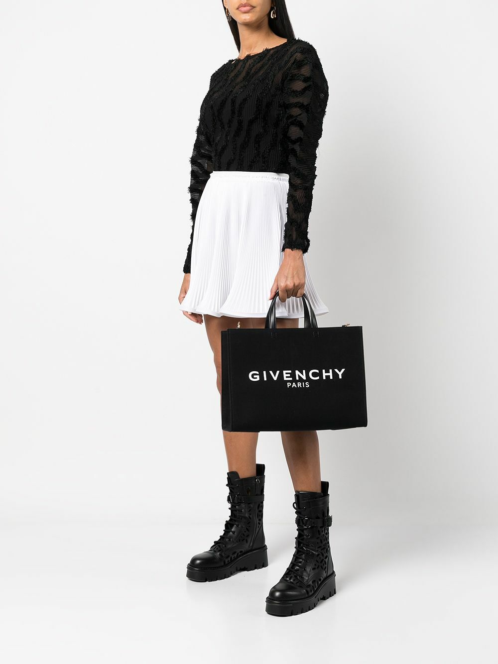 GIVENCHY - G-tote Medium Canvas Shopping Bag Givenchy