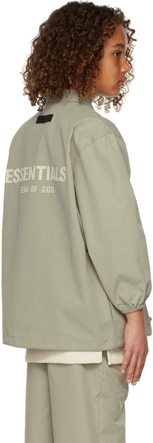 Essentials Kids Green Coaches Jacket Essentials