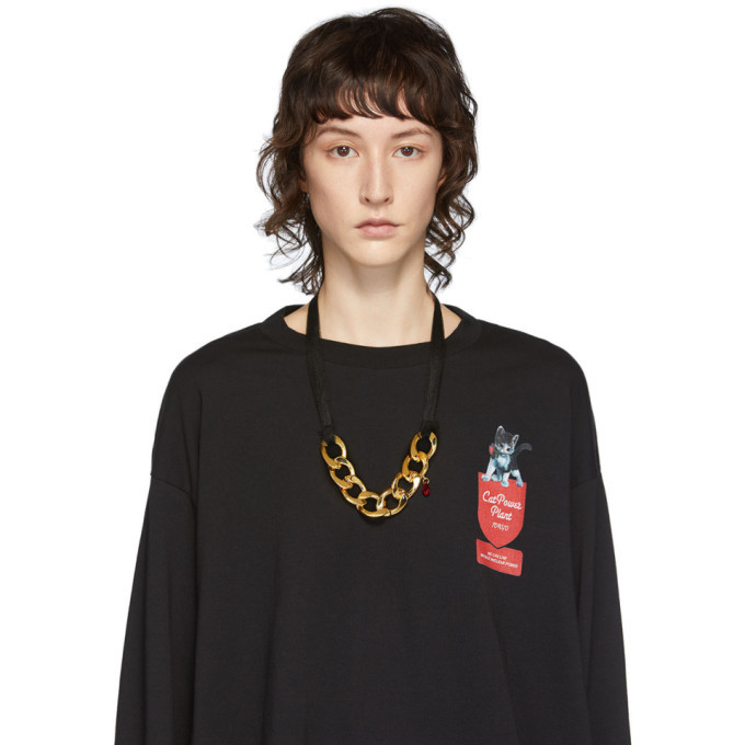 Undercover Black Silk Chain Necklace Undercover