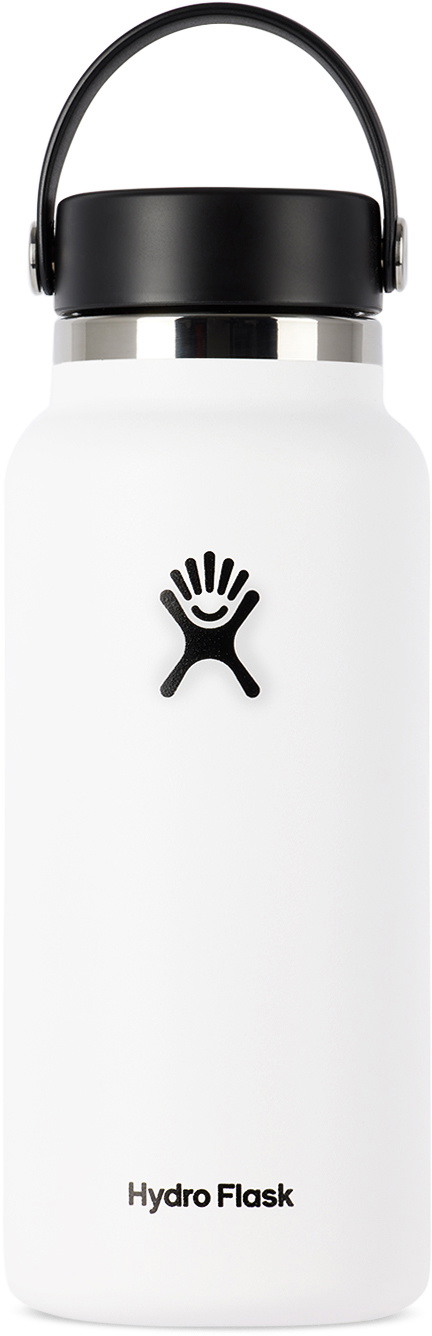 Hydro Flask White Wide Mouth Bottle, 32 oz Hydro Flask