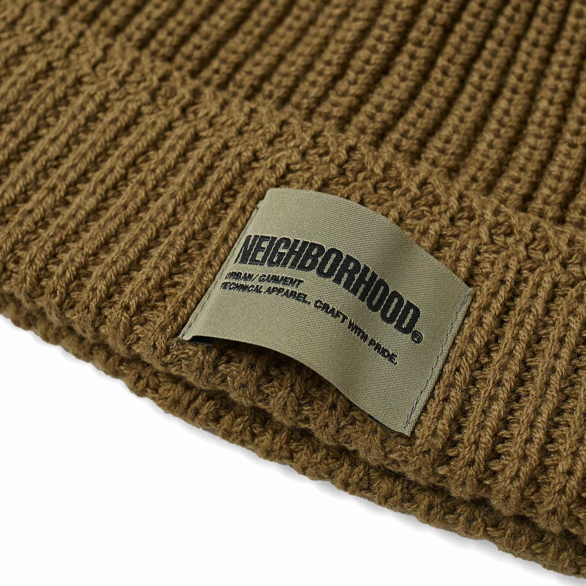 Neighborhood Men's JP Beanie in Khaki Neighborhood