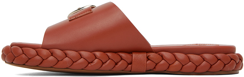 Chloé Brown Pip Slides Chloe