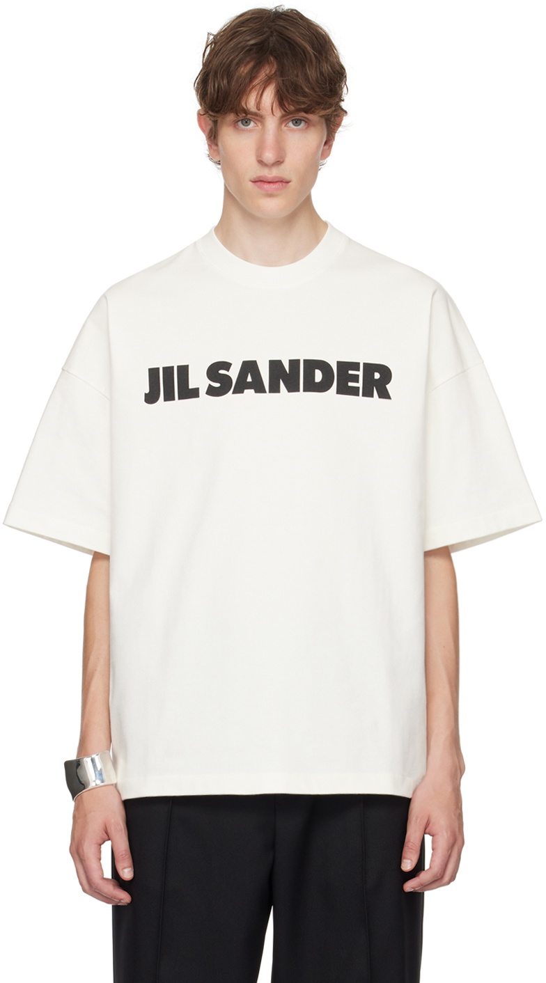 Jil Sander White Printed T-Shirt Jil Sander