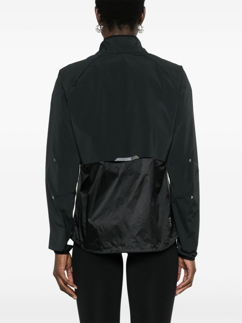 On Running Black Weather Lightweight Running Jacket On