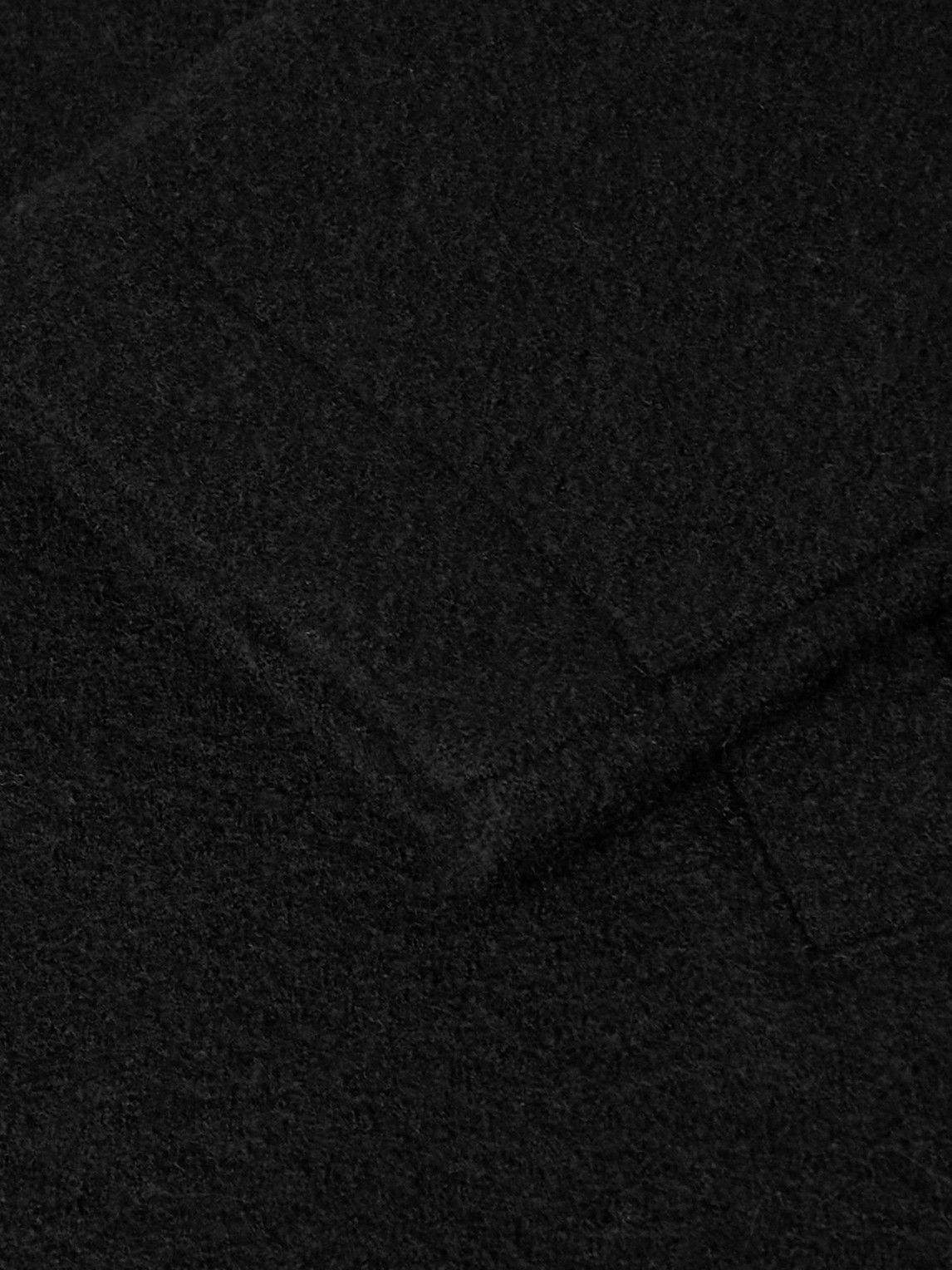NN07 - Zander Merino Wool-Flannel Overshirt - Black NN07