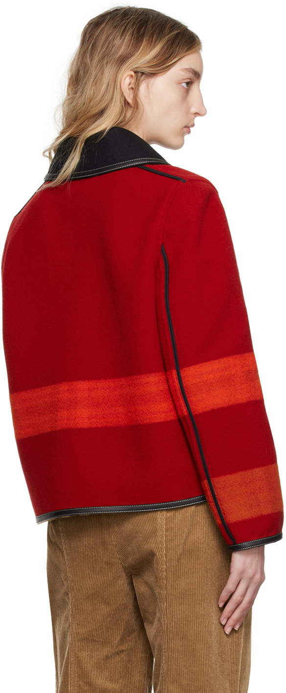 Burberry Red Striped Jacket Burberry