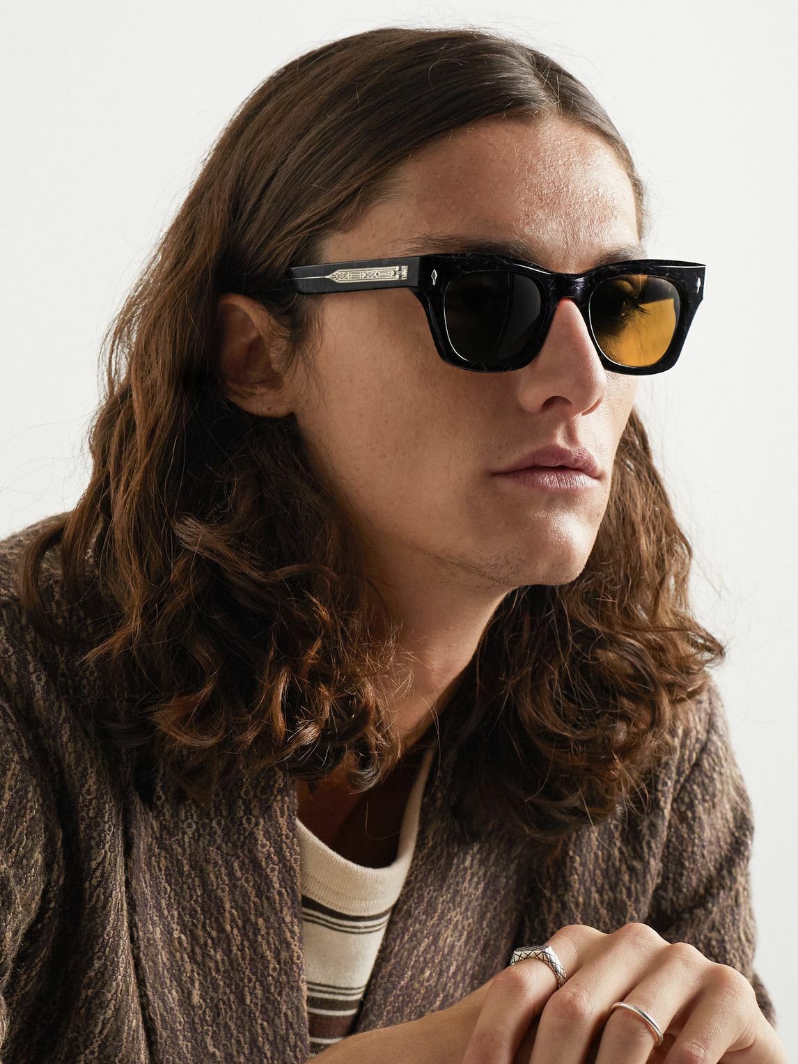 Jacques Marie Mage - Yellowstone Dealan Square-Frame Acetate and Silver ...