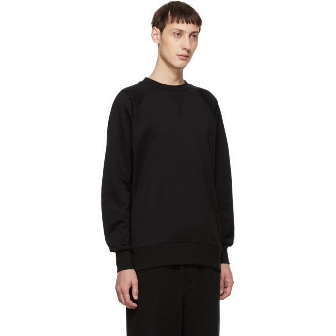 Y-3 Black Back Logo Classic Crew Sweatshirt Y-3