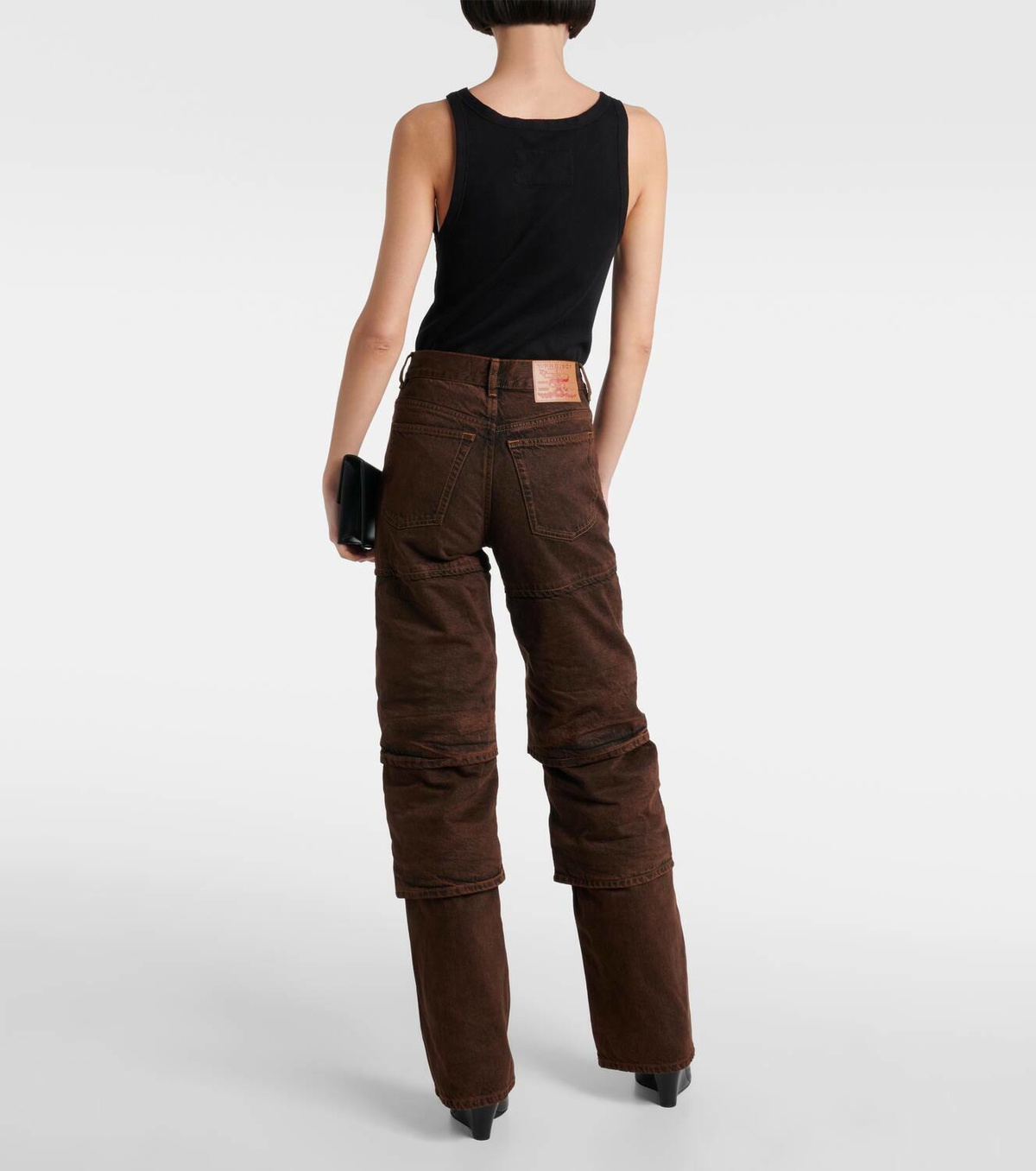 Y/Project Layered high-rise wide-leg jeans Y/Project
