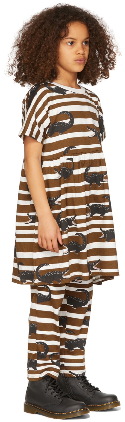 Mini Rodini Kids Brown Crocodile Dress Mini Rodini