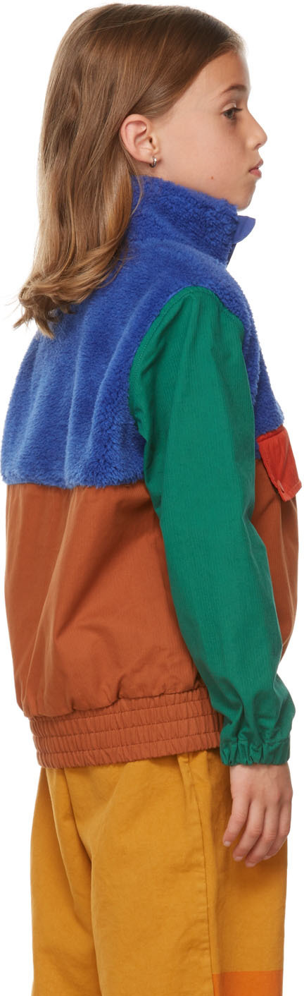 Bobo Choses Kids Multicolor Fleece & Twill Jacket Bobo Choses