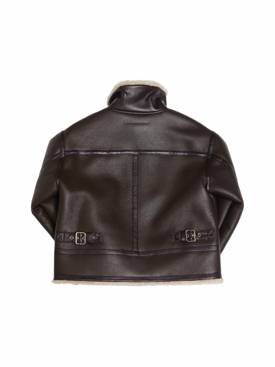 MM6 MAISON MARGIELA Faux Shearling Leather Jacket MM6 Maison Margiela