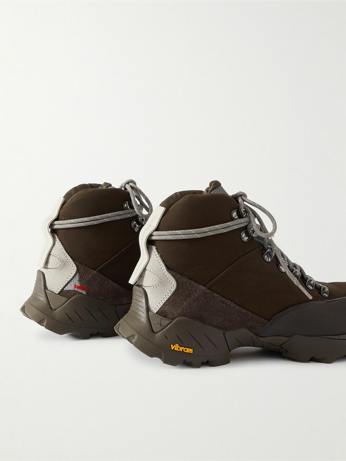 ROA - Mesh, Suede, Rubber and Canvas Hiking Boots - Brown ROA