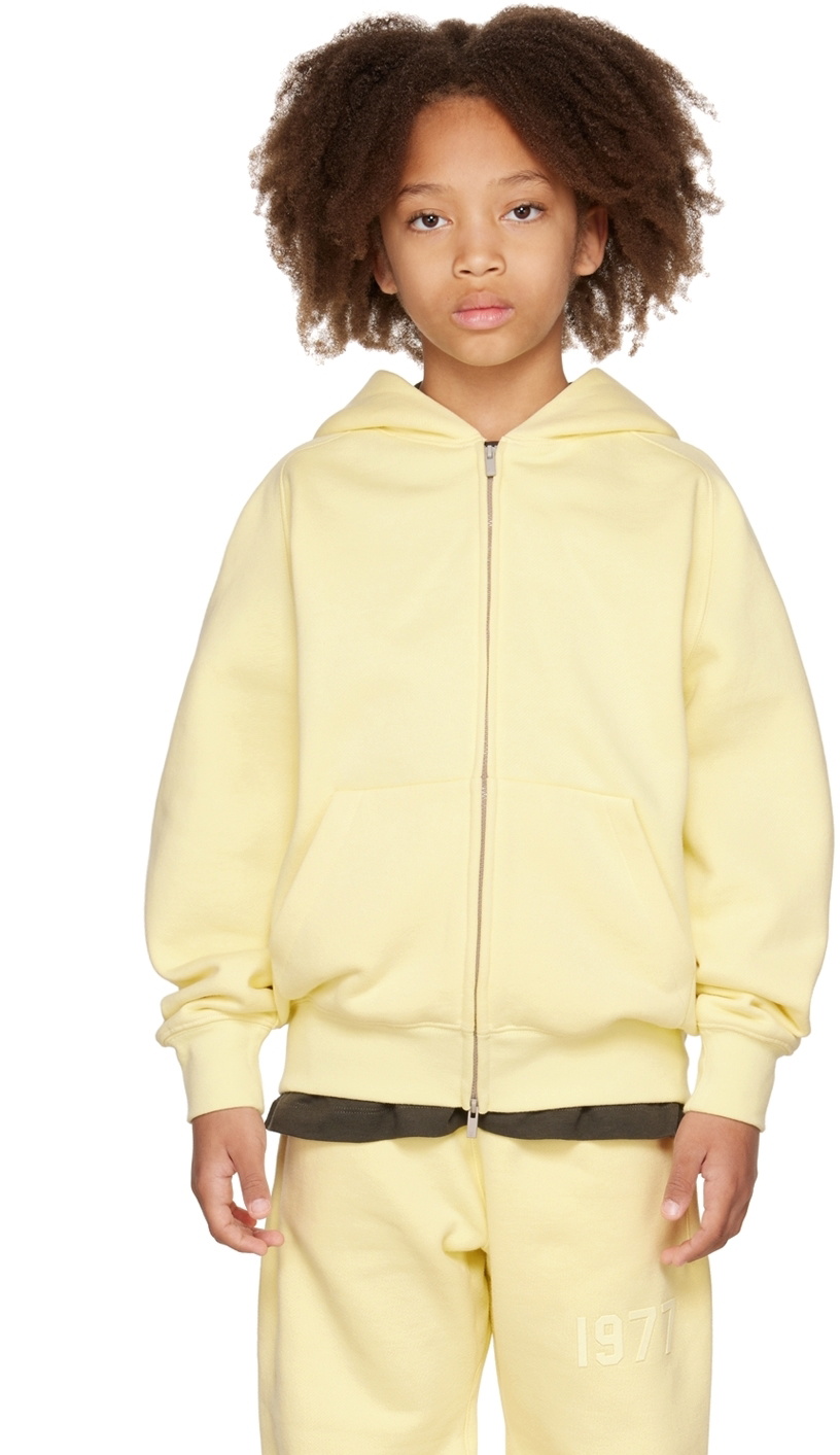Essentials Kids Yellow Zip Hoodie Essentials