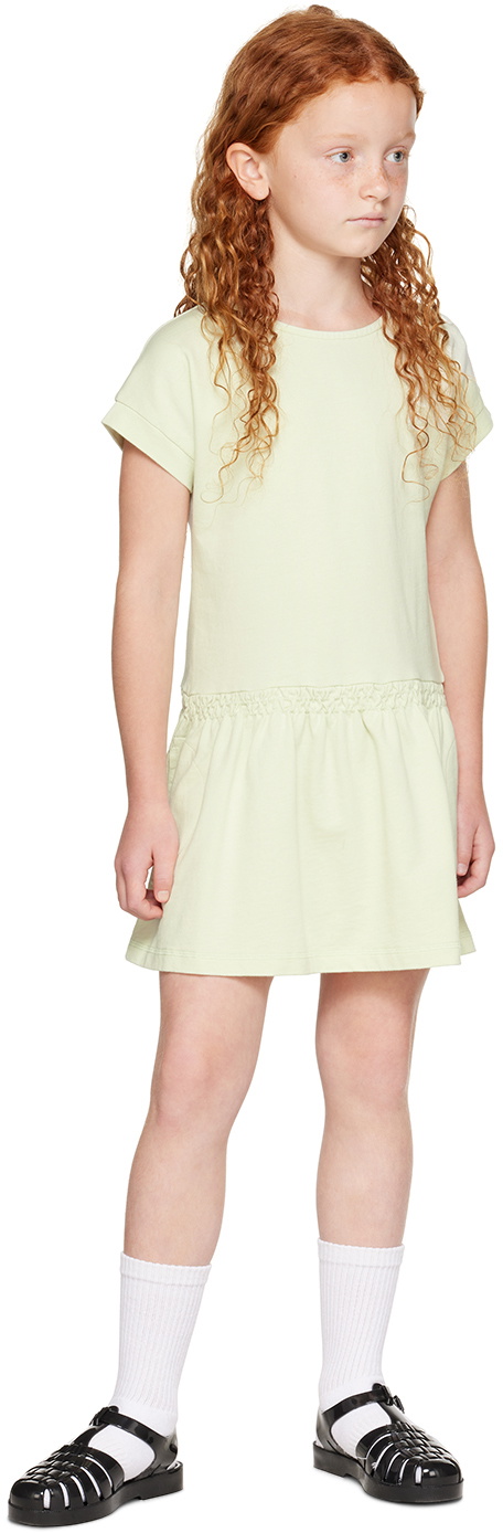 Bonpoint Kids Green Celima Dress Bonpoint