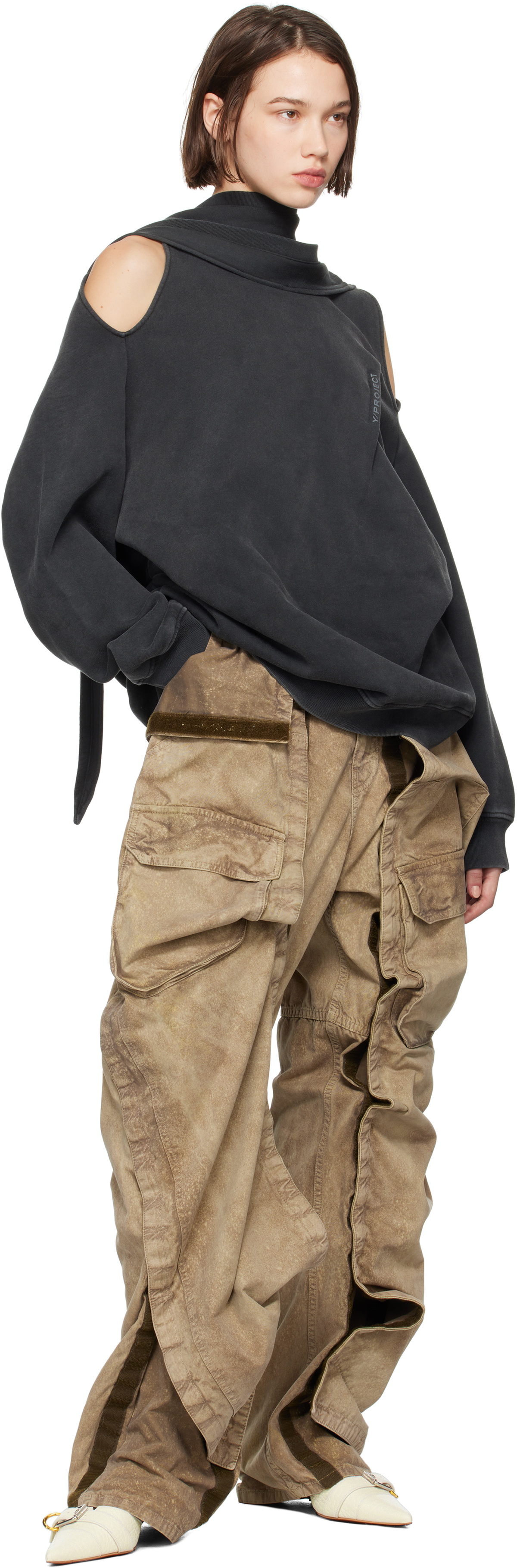 Y/Project Khaki Velcro Cargo Pants Y/Project