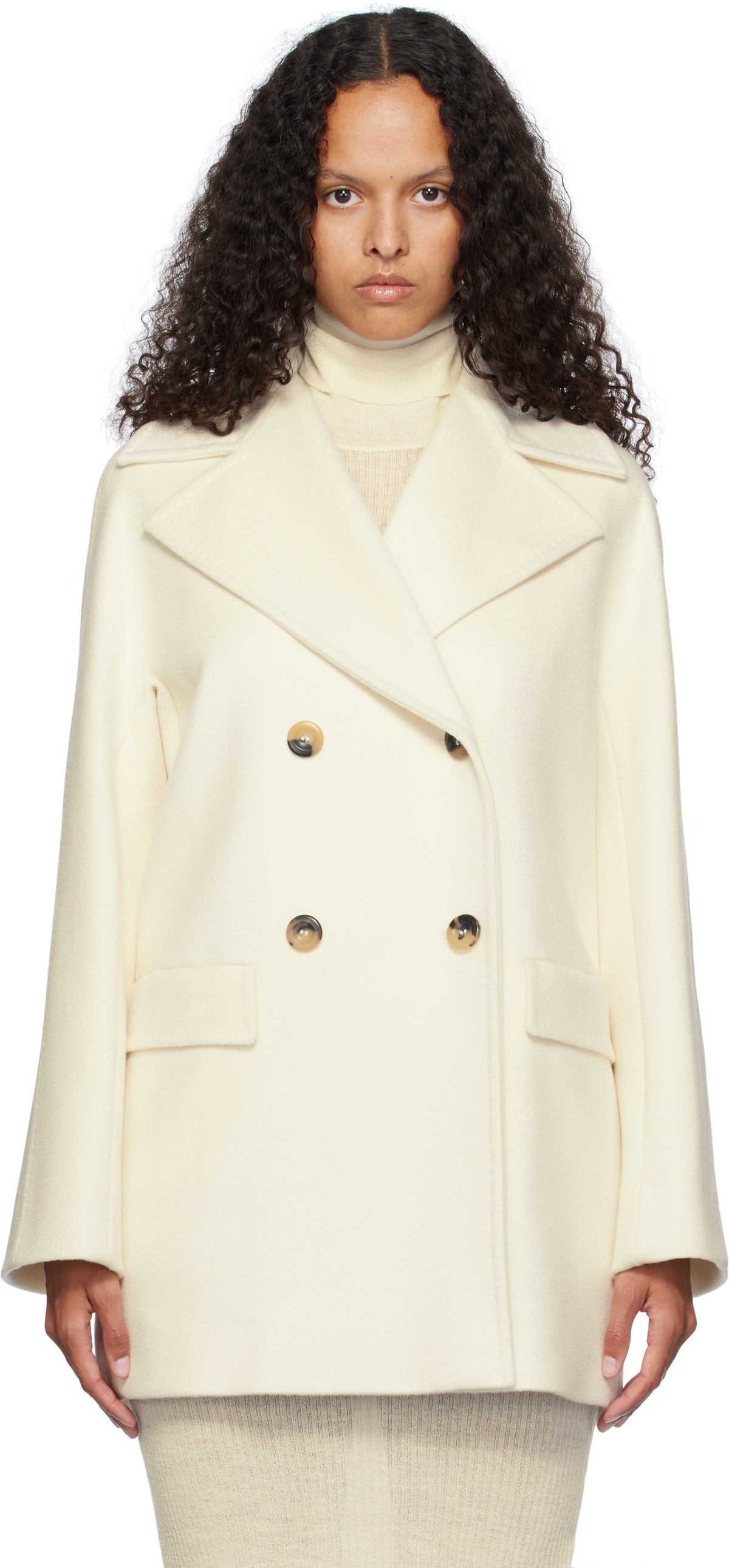 Max Mara Off-White Kent Coat Max Mara