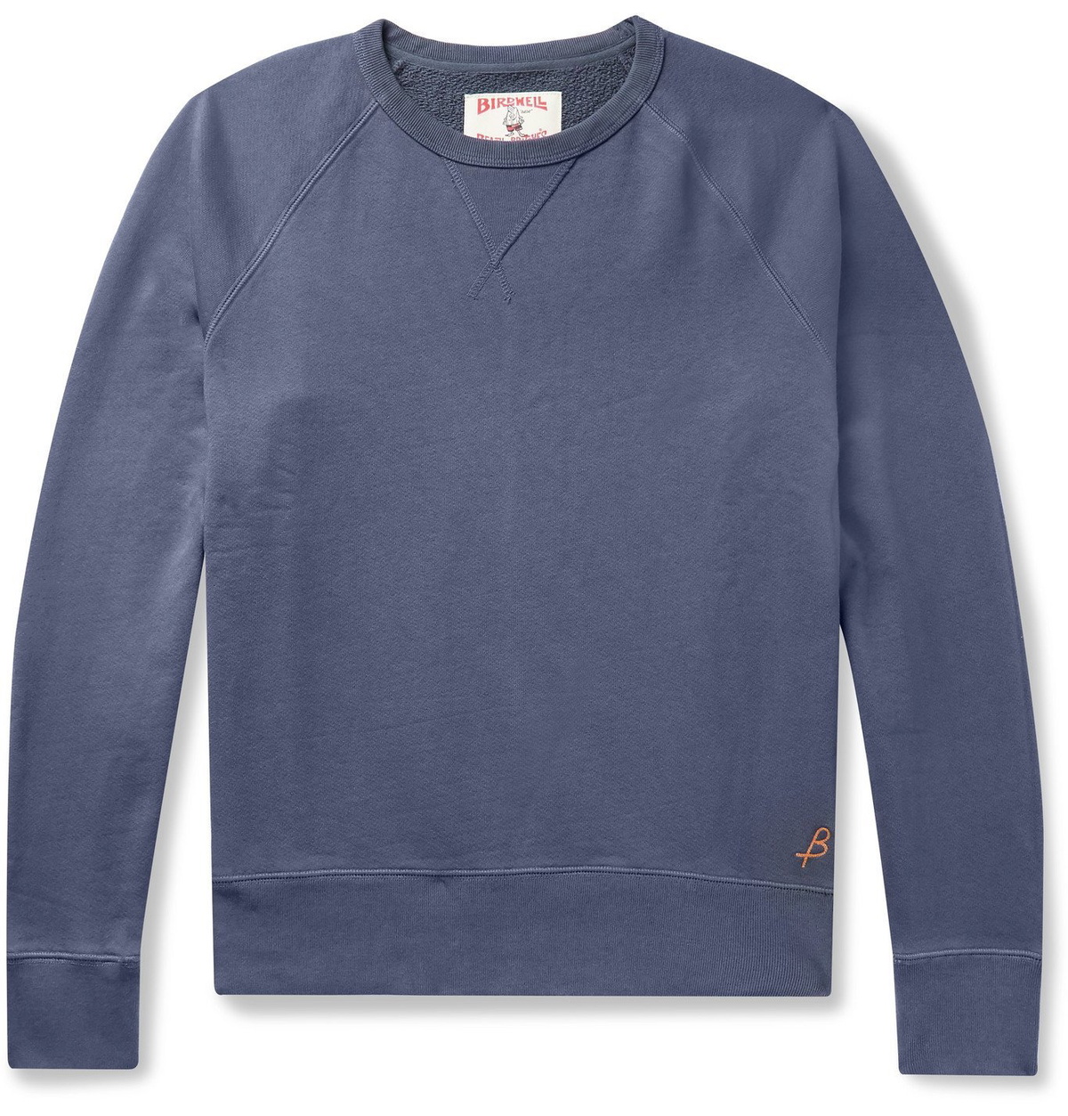 Birdwell - Loopback Cotton-Jersey Sweatshirt - Blue Birdwell