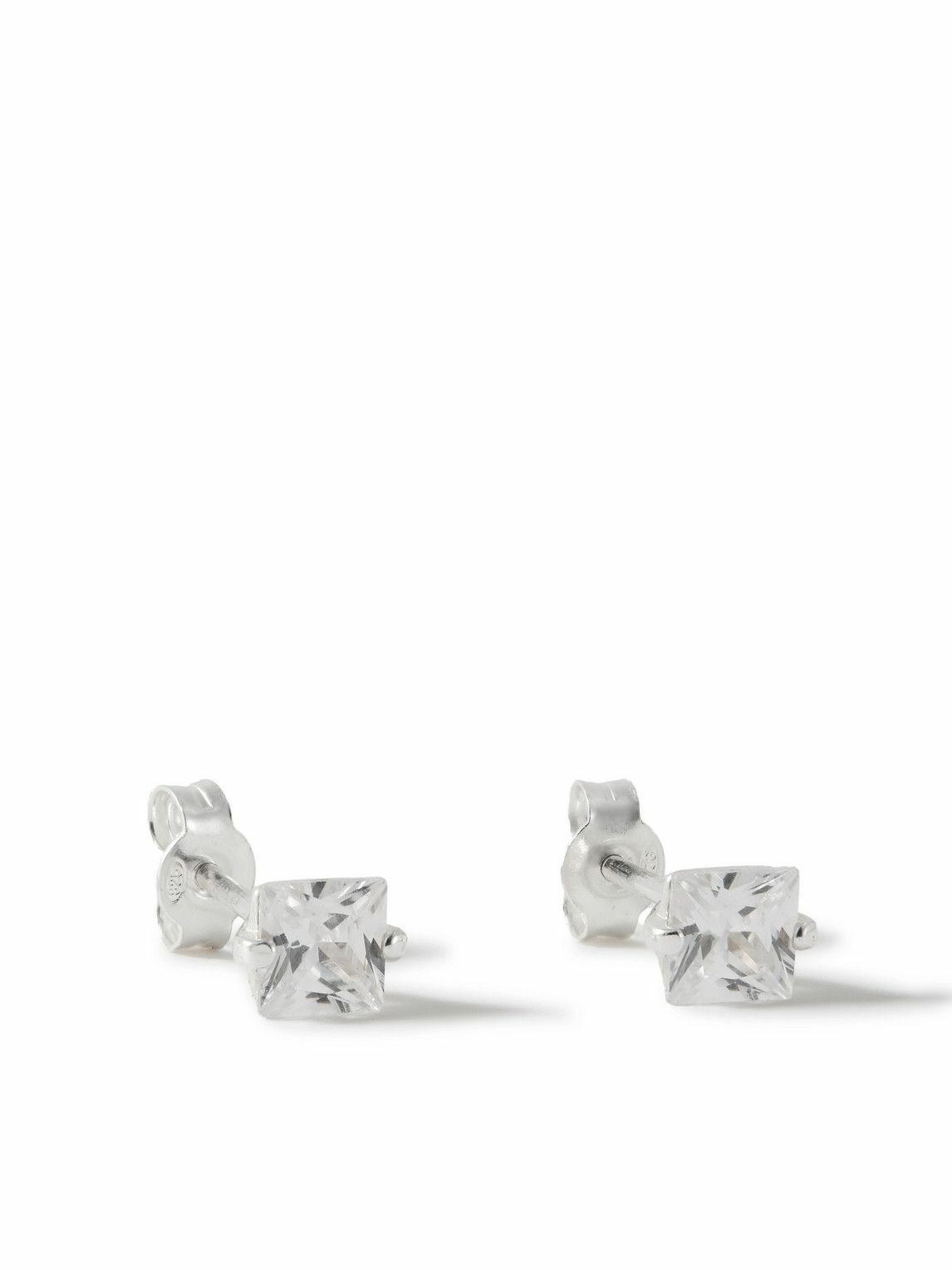 Hatton Labs - Silver Cubic Zirconia Earrings Hatton Labs