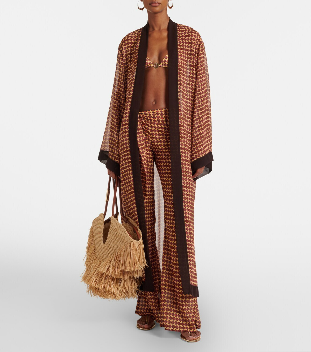 Bananhot Bowie printed flared pants Bananhot