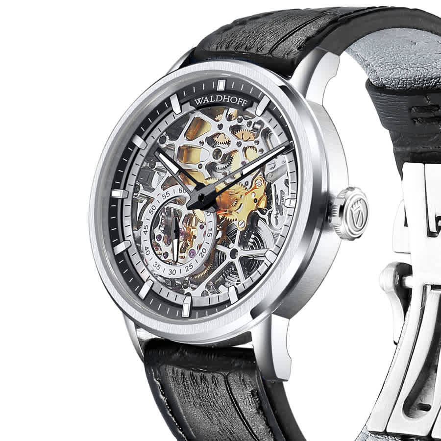Waldhoff Pioneer Automatic Black Dial Mens Watch Waldhoff Pioneer ...