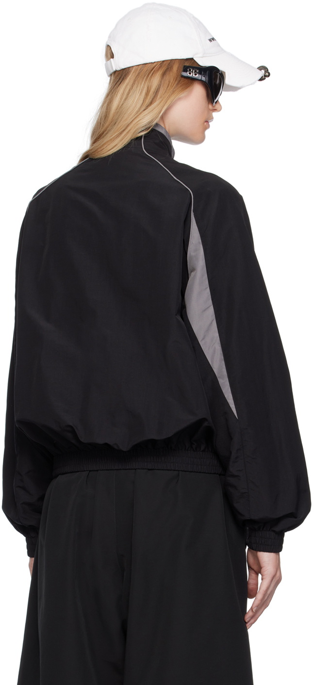 Balenciaga Black 3B Sports Icon Track Jacket Balenciaga