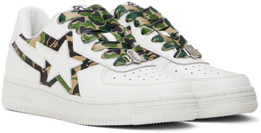 BAPE White Sta Icon ABC Camo Sneakers A Bathing Ape