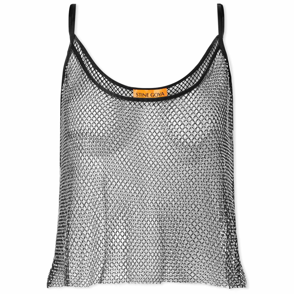 Stine Goya Women's Talia Embellished Mesh Top in Crystals Stine Goya