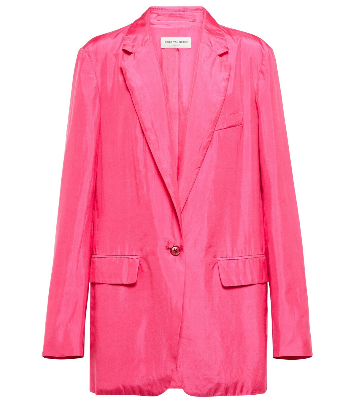 Dries Van Noten - Silk and cotton pongee blazer Dries Van Noten