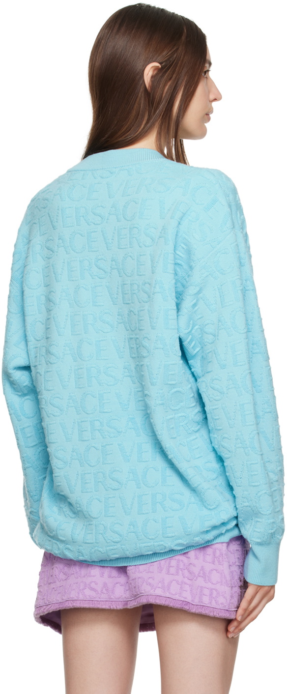 Versace Blue Dua Lipa Edition Cardigan Versace