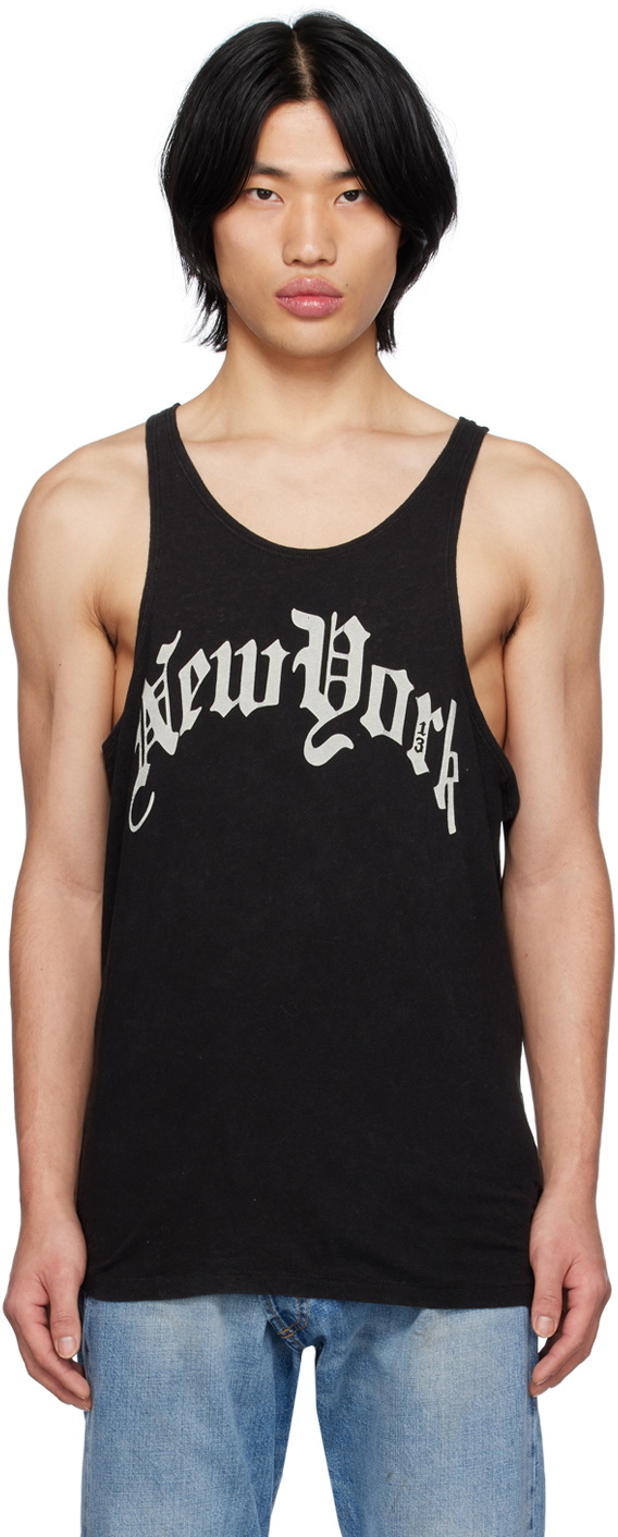 R13 Black 'New York' Tank Top R13