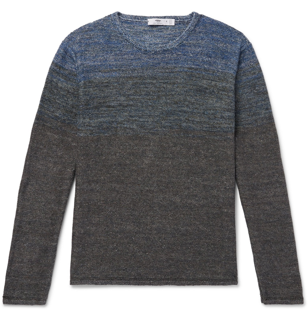 Inis Meáin - Mélange Linen Sweater - Gray Inis Meáin