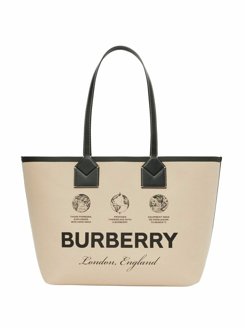 BURBERRY - London Cotton Tote Bag Burberry