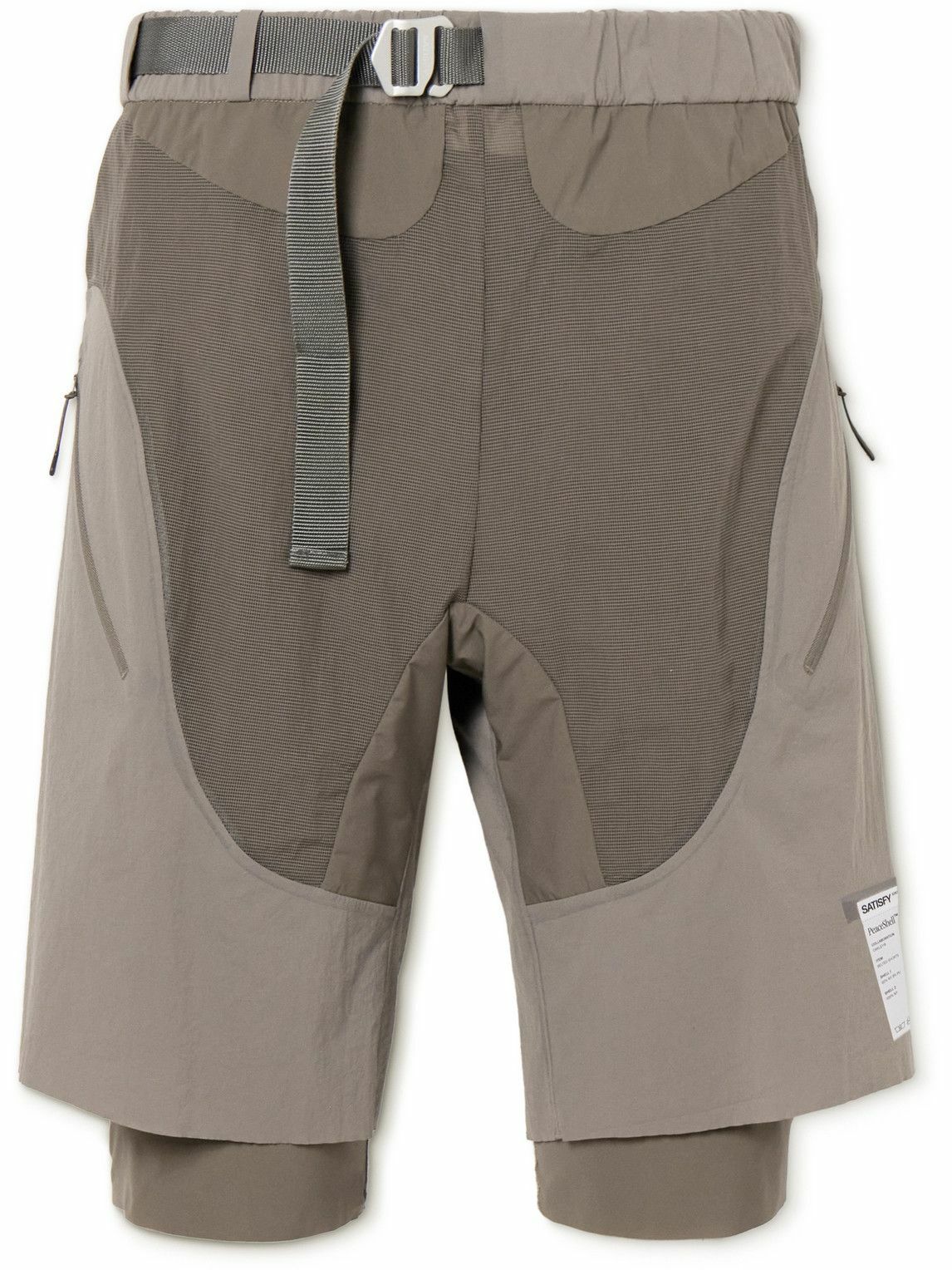 Satisfy - Straight-Leg Justice™ Compression Shorts - Brown Satisfy