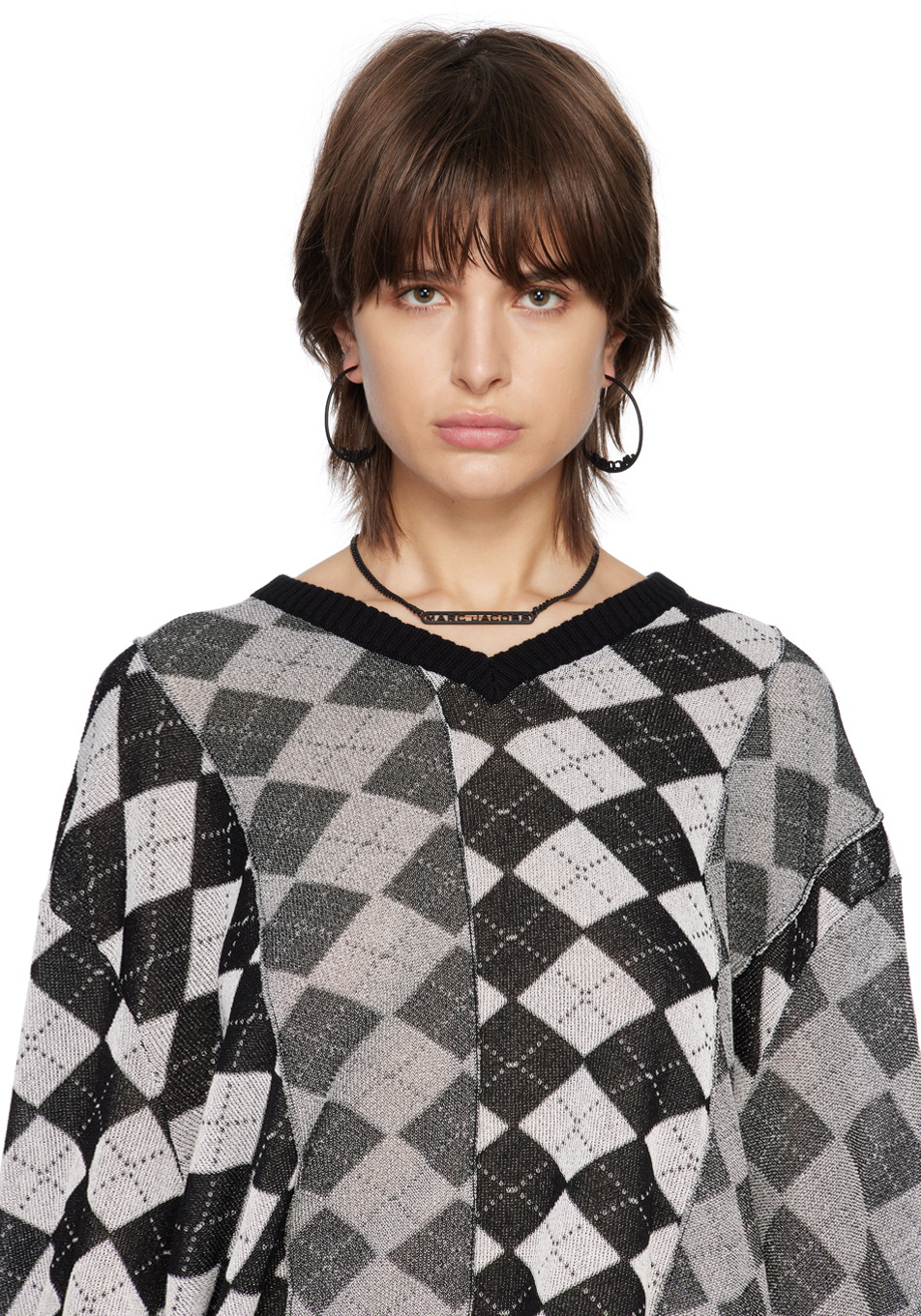 Marc Jacobs Black 'The Monogram Chain' Necklace Marc Jacobs