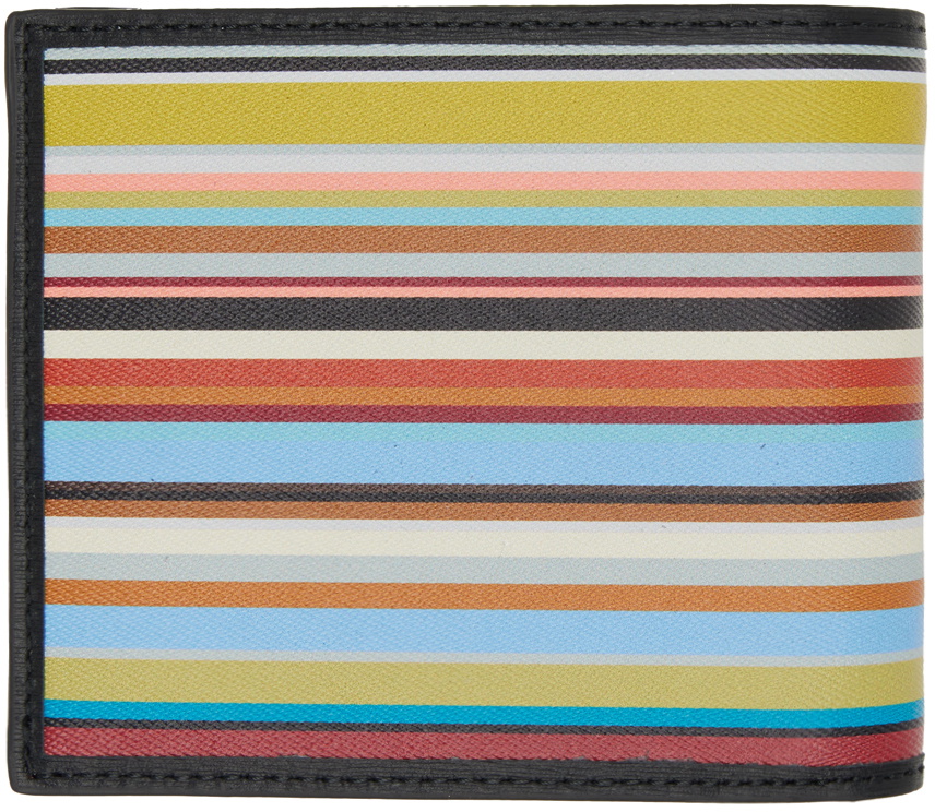 Paul Smith Multicolor Signature Stripe Wallet Paul Smith