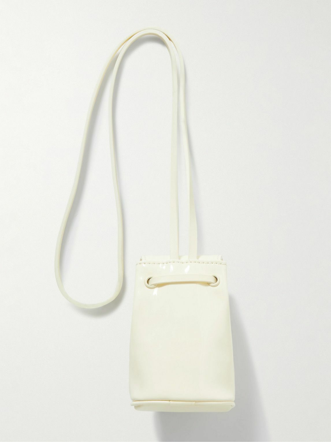 Acne Studios - Asma Logo-Appliquéd Patent-Leather Pouch Acne Studios