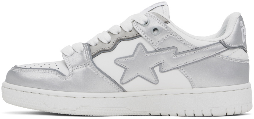 BAPE Silver Sk8 Sta #4 Sneakers A Bathing Ape