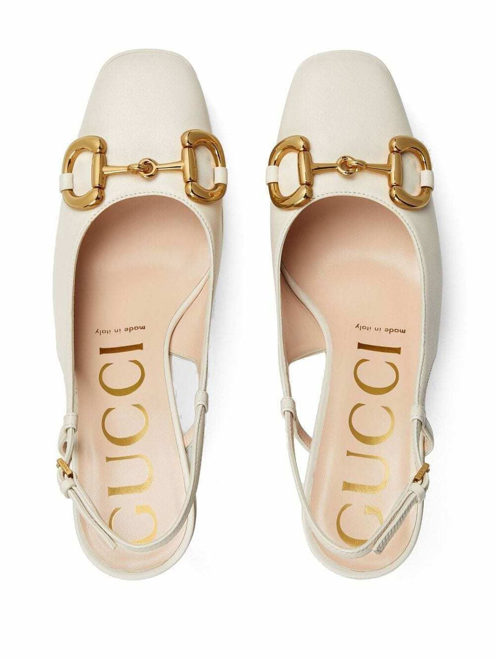GUCCI - Leather Slingback Pumps Gucci
