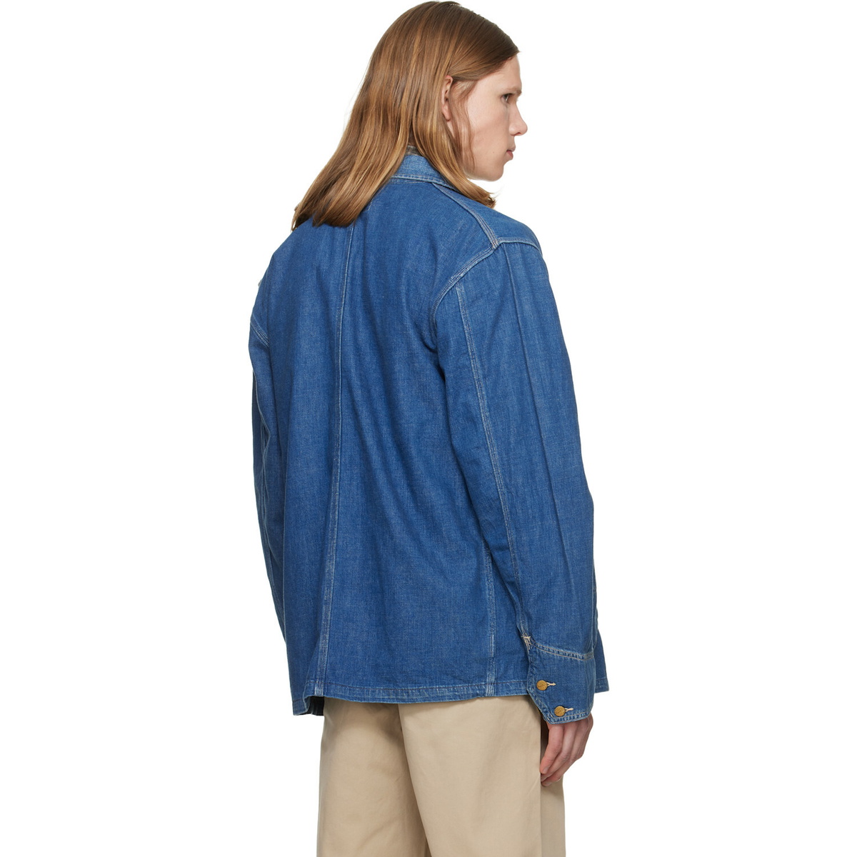 Polo Ralph Lauren Blue 'The Waldron' Denim Utility Jacket Polo Ralph Lauren
