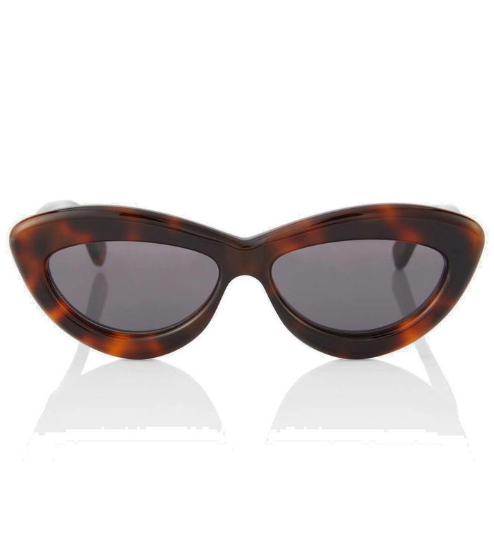 Loewe Gold Anagram Hexagonal Cat Eye Sunglasses Loewe