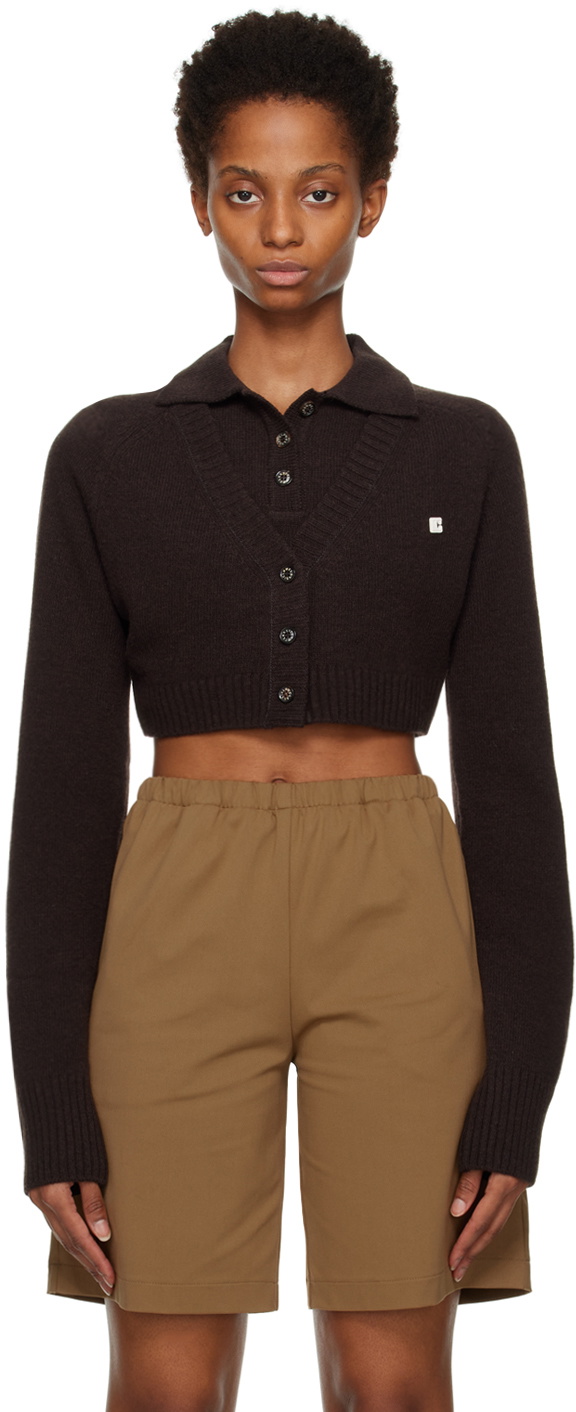 LOW CLASSIC Brown Cardigan & Vest Set Low Classic