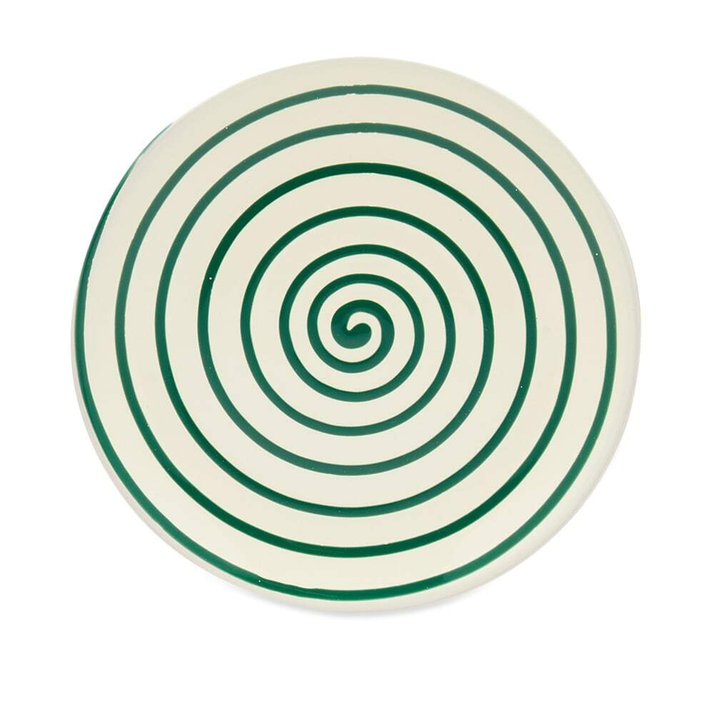 The Conran Shop Modella Side Plate in Green Swirl The Conran Shop