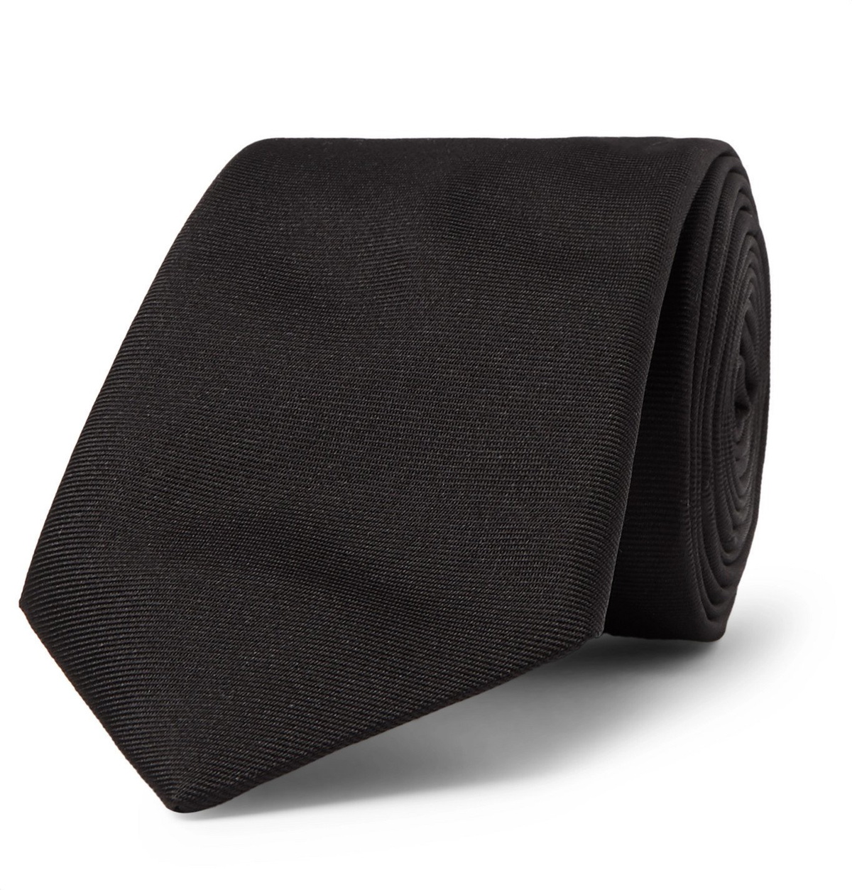 Givenchy - 6cm Logo-Embroidered Silk-Twill Tie - Black Givenchy