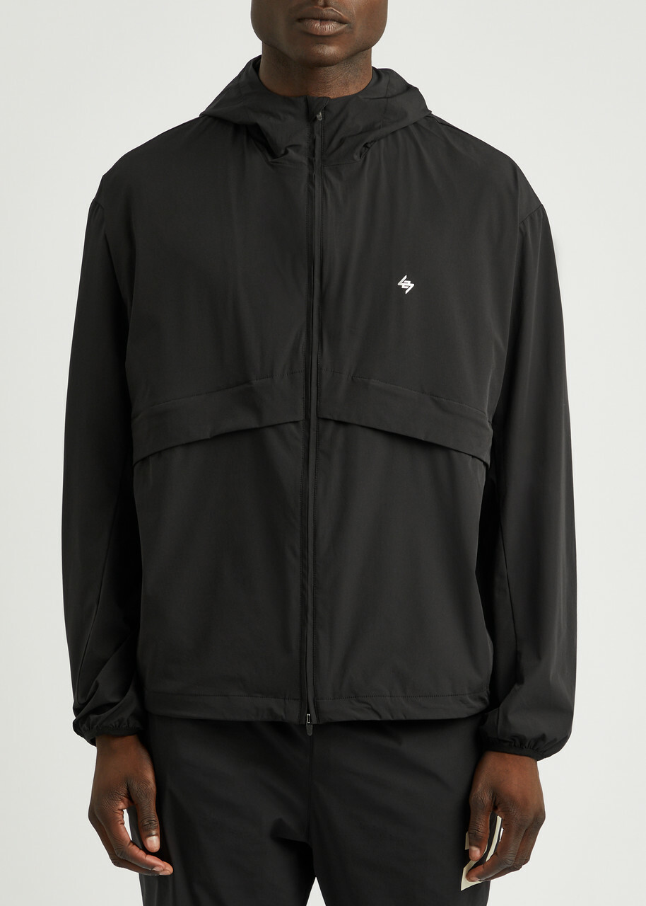 Represent 247 Hooded Shell Jacket Black Represent