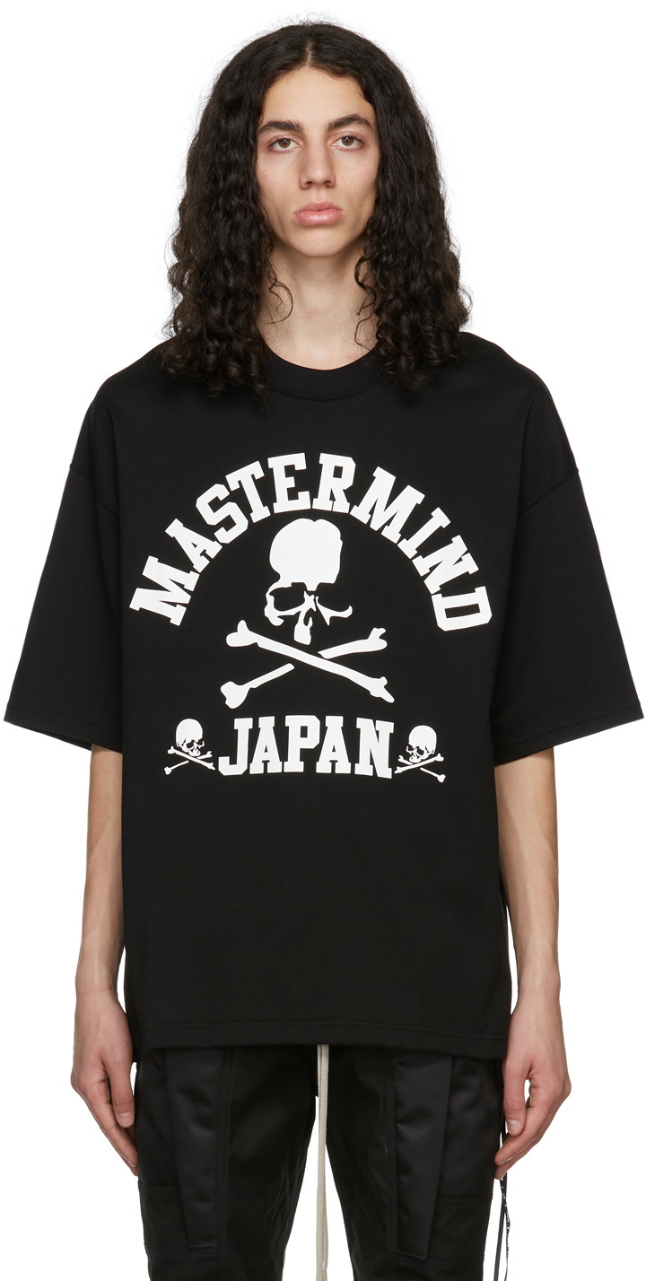 mastermind JAPAN Black Cotton T-Shirt mastermind JAPAN
