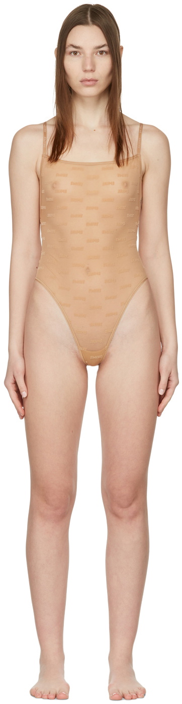 SKIMS Beige After Hours Bodysuit SKIMS