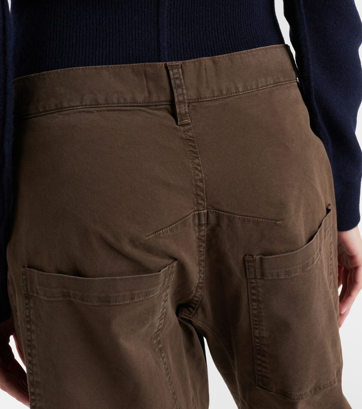 Nili Lotan Shon cotton twill barrel-leg pants Nili Lotan